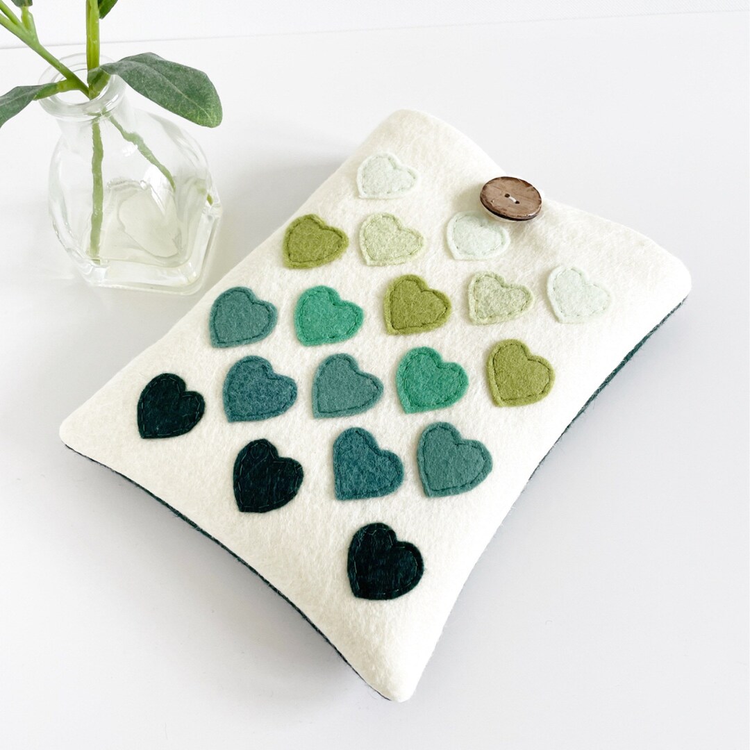 Green Ombre Mini Heart Ereader Sleeve Kindle Paperwhite - Etsy