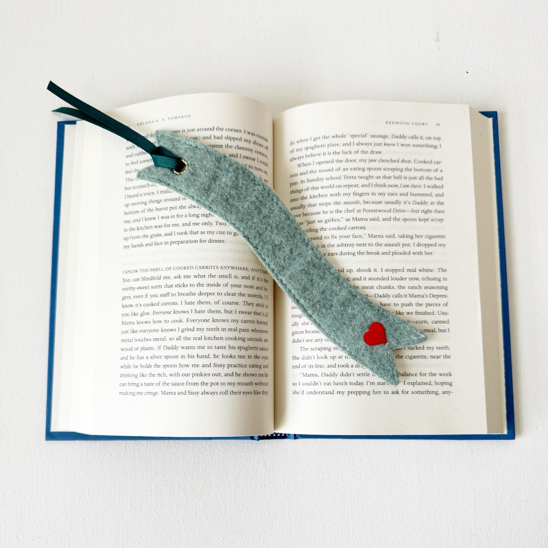 Felt Bookmark: Handmade Wool Book Lover Gift - Etsy