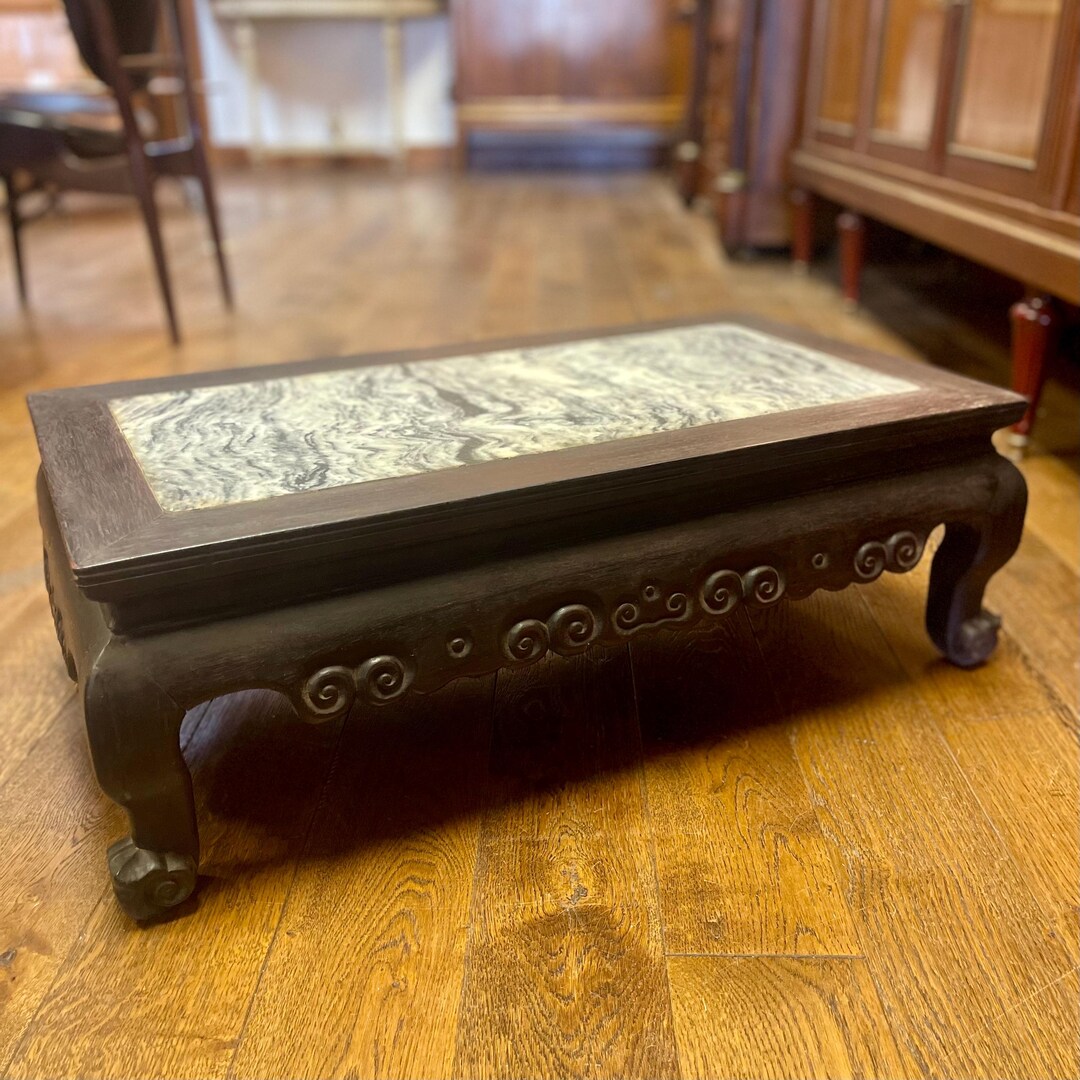 Antique Chinese Marble Top Display Riser - Etsy