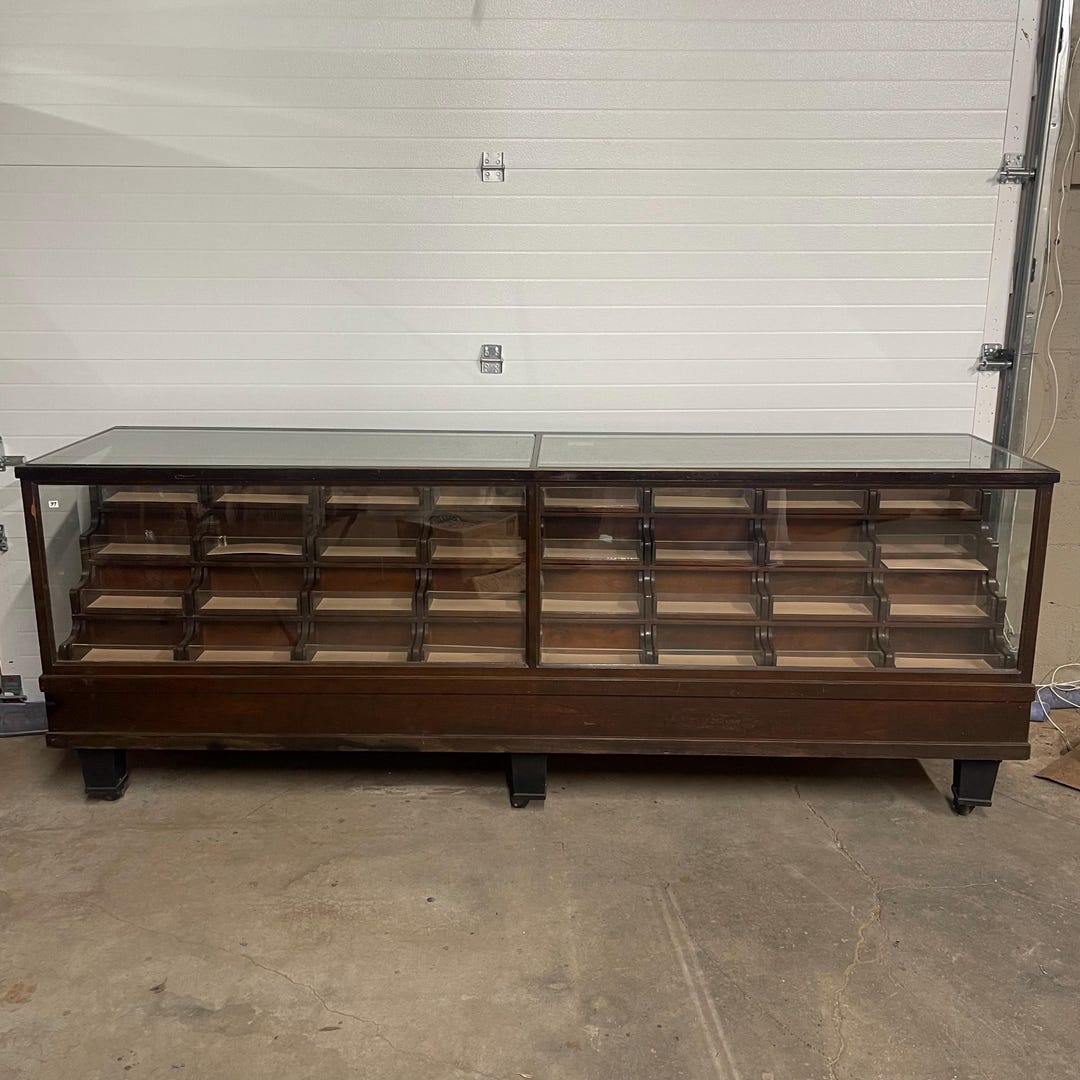 Antique Cigar or Hosiery Floor Display Case - Etsy
