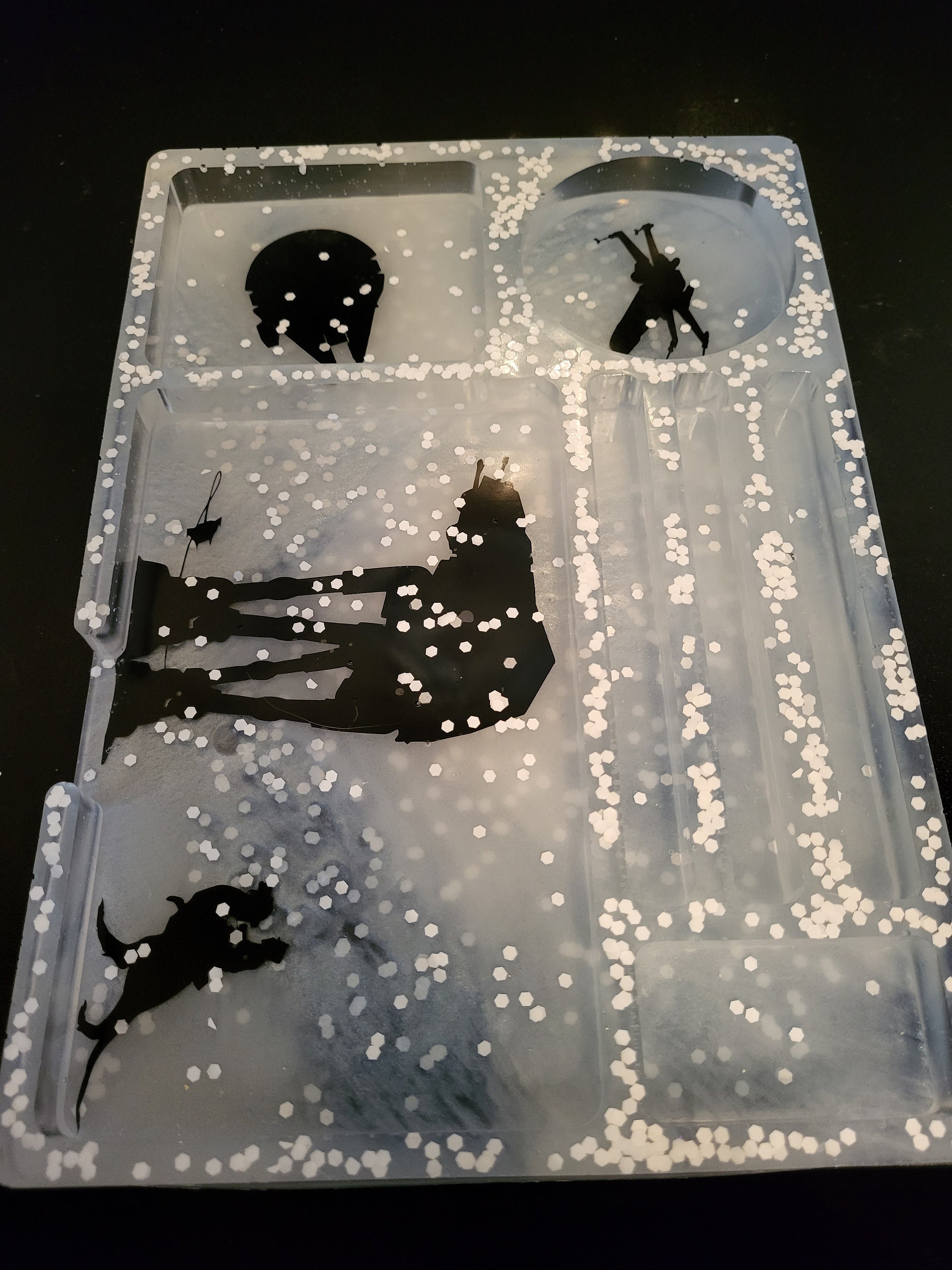 Battle of Hoth Star Wars Glow in the Dark Rolling Tray and - Etsy