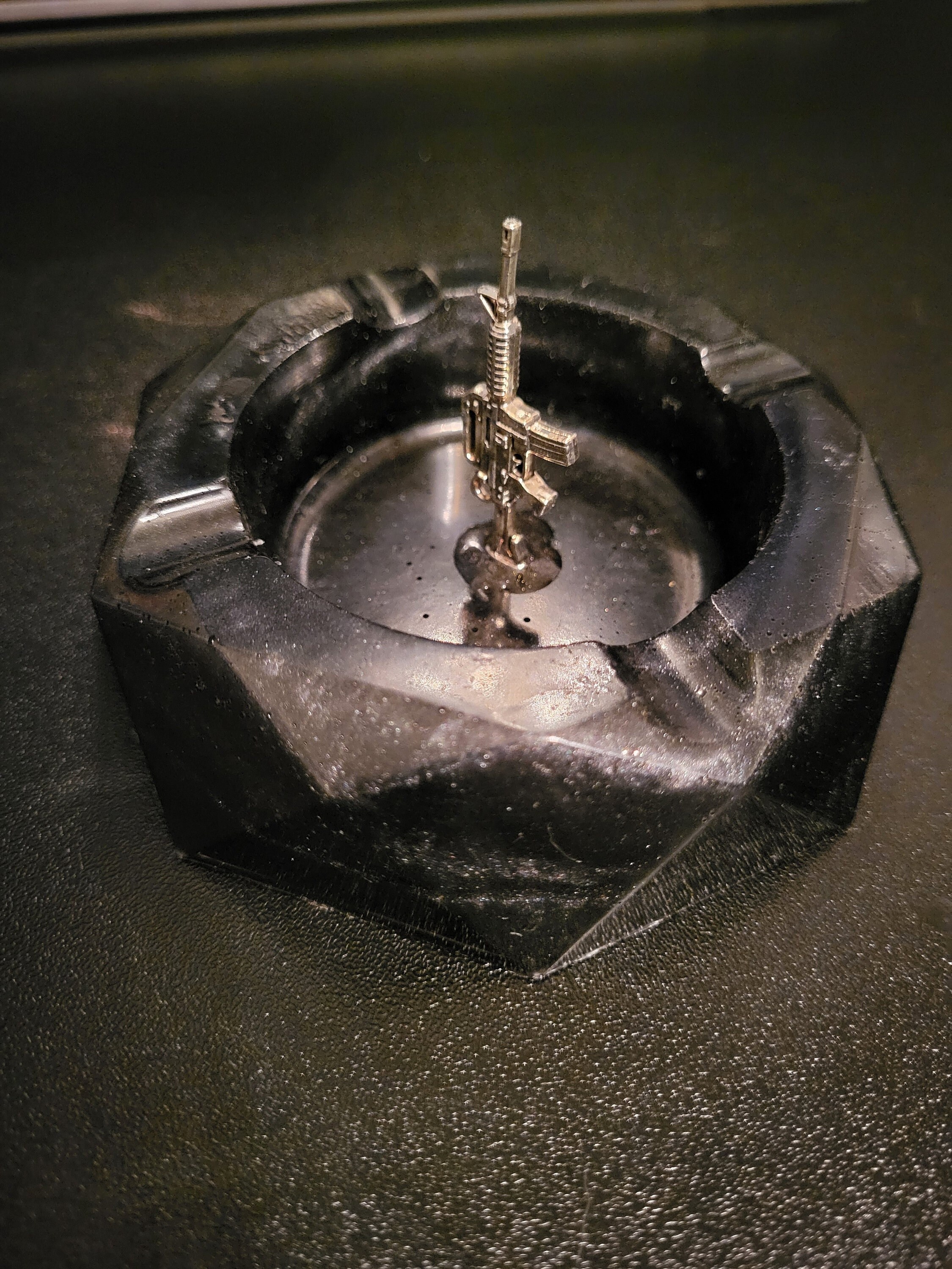 M16 Rifle Black Pearl Ashtray - Etsy