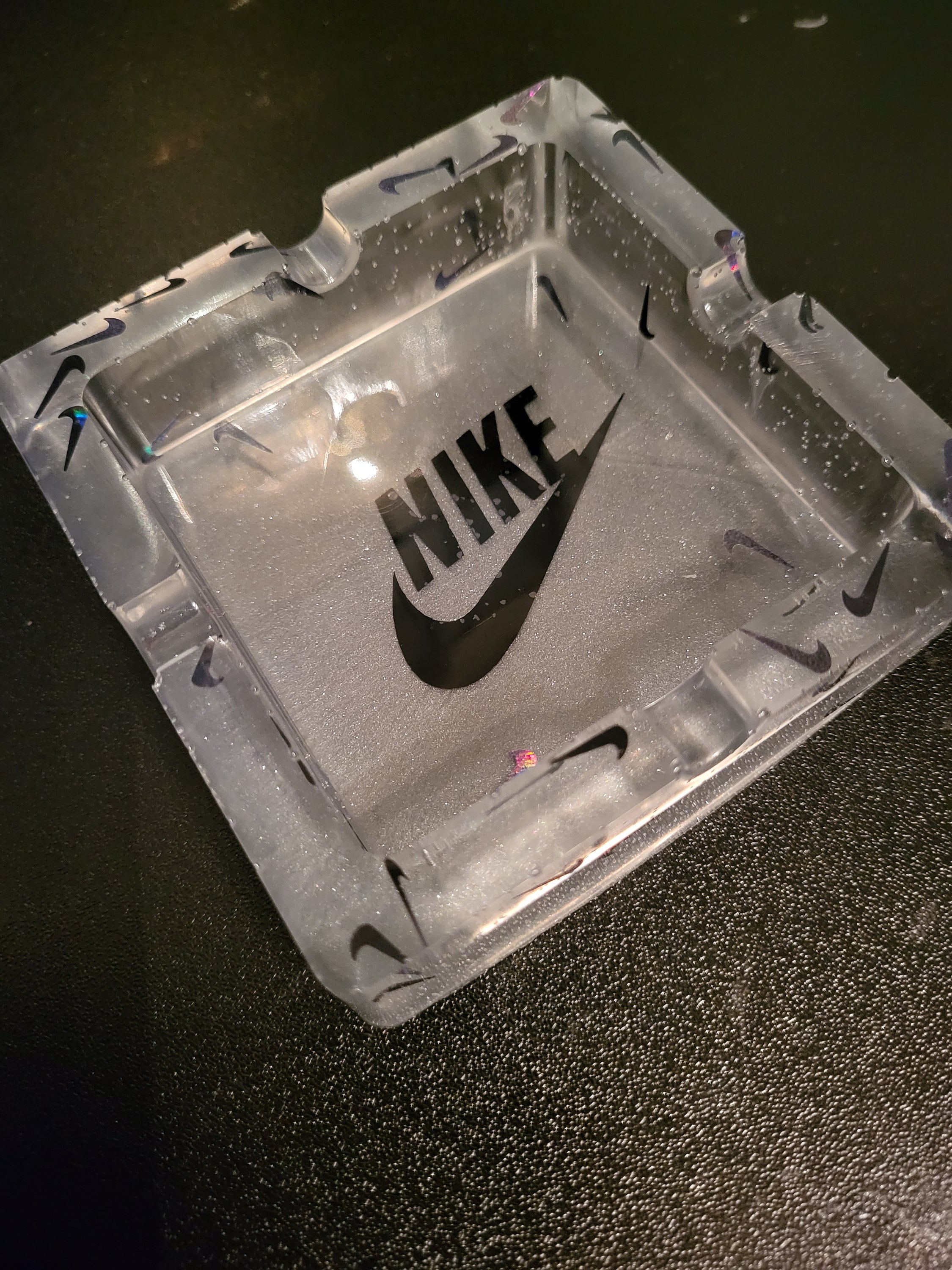 Just Did It Ashtray With Holographic Swoosh Glitter FAN ART - Etsy