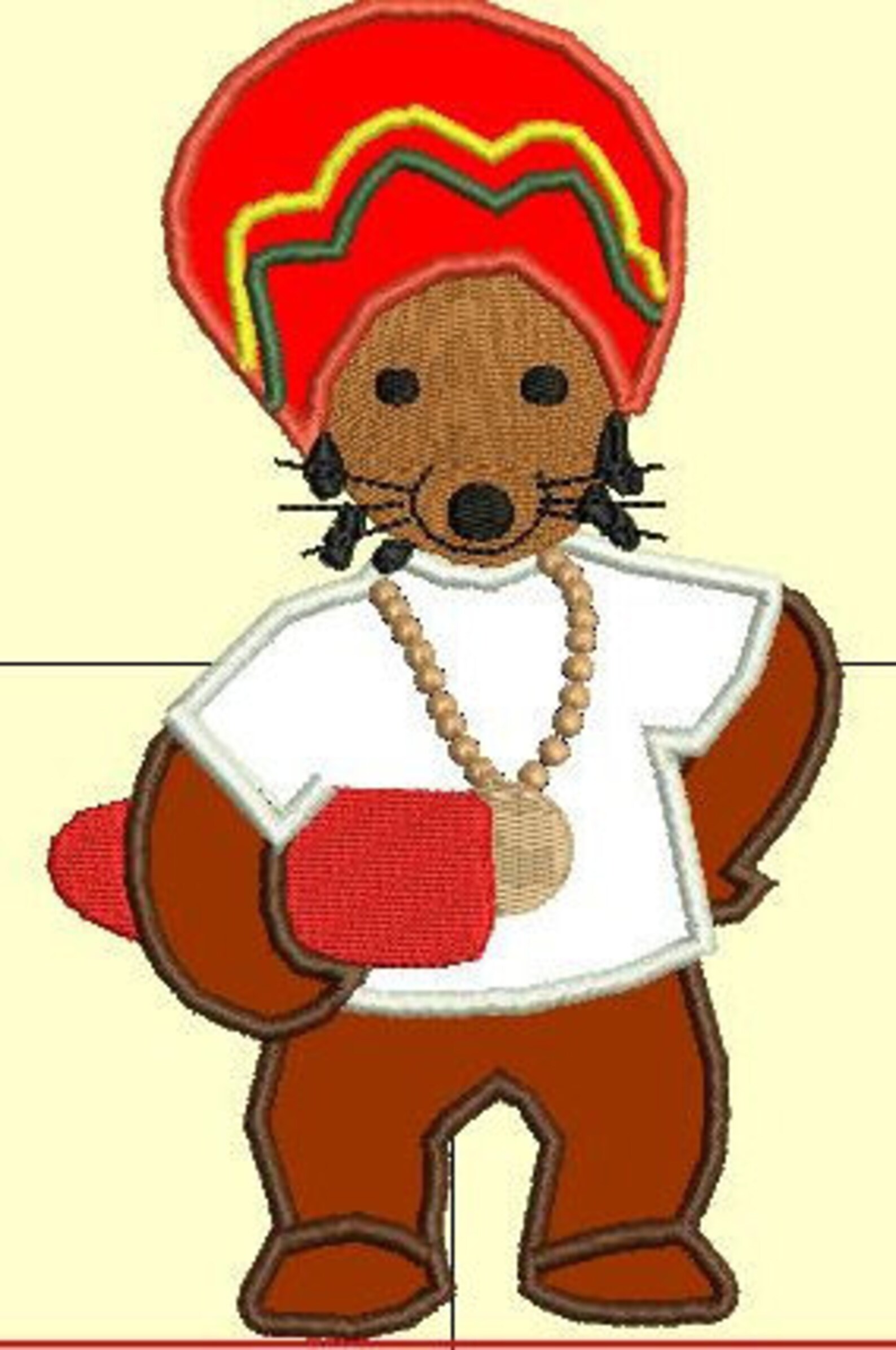 RASTAMOUSE APPLIQUE DESIGN - Etsy