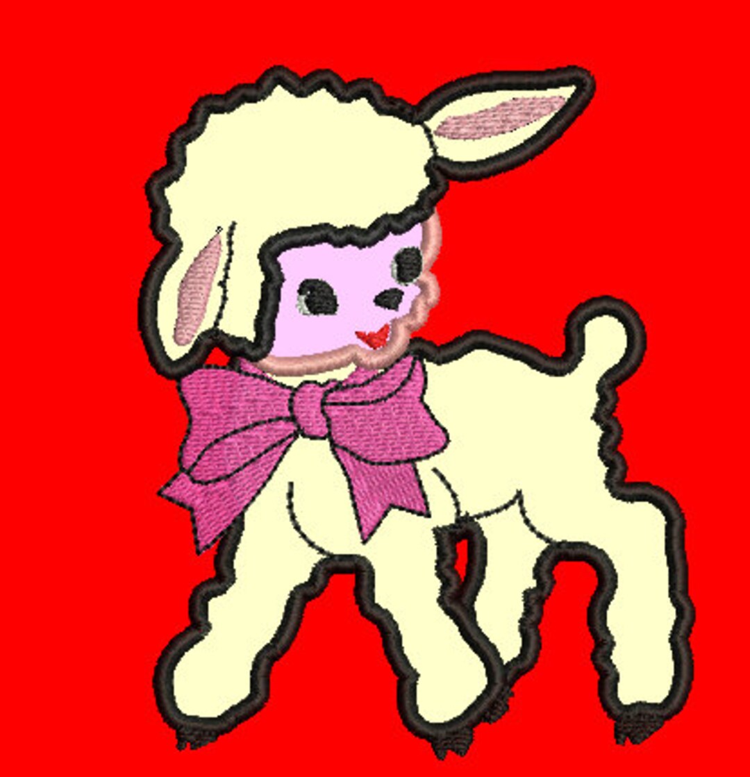 LAMB APPLIQUE - Etsy