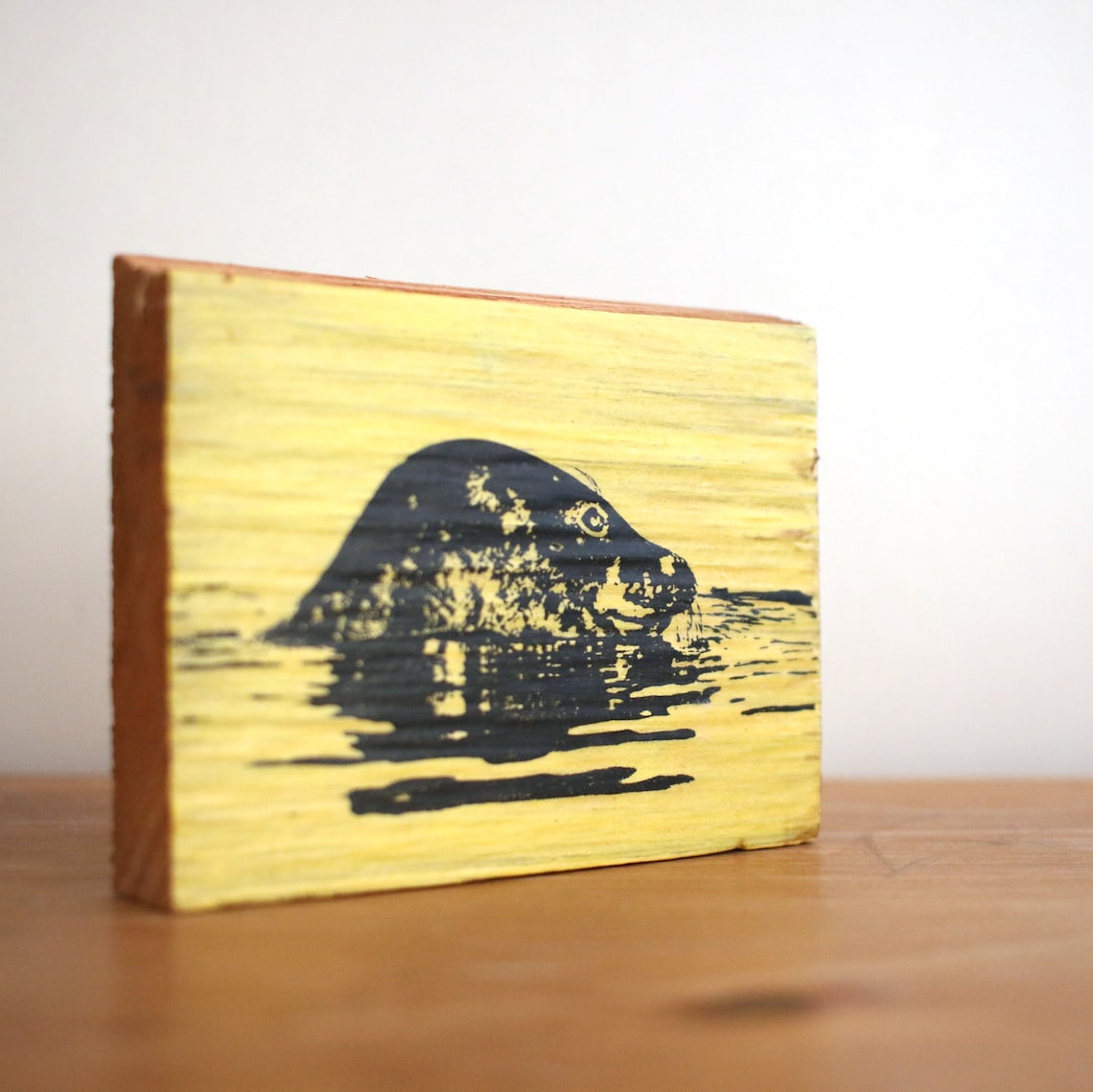 Hawaiian Monk Seal Art Yellow Art Animal Art Wildlife Art - Etsy