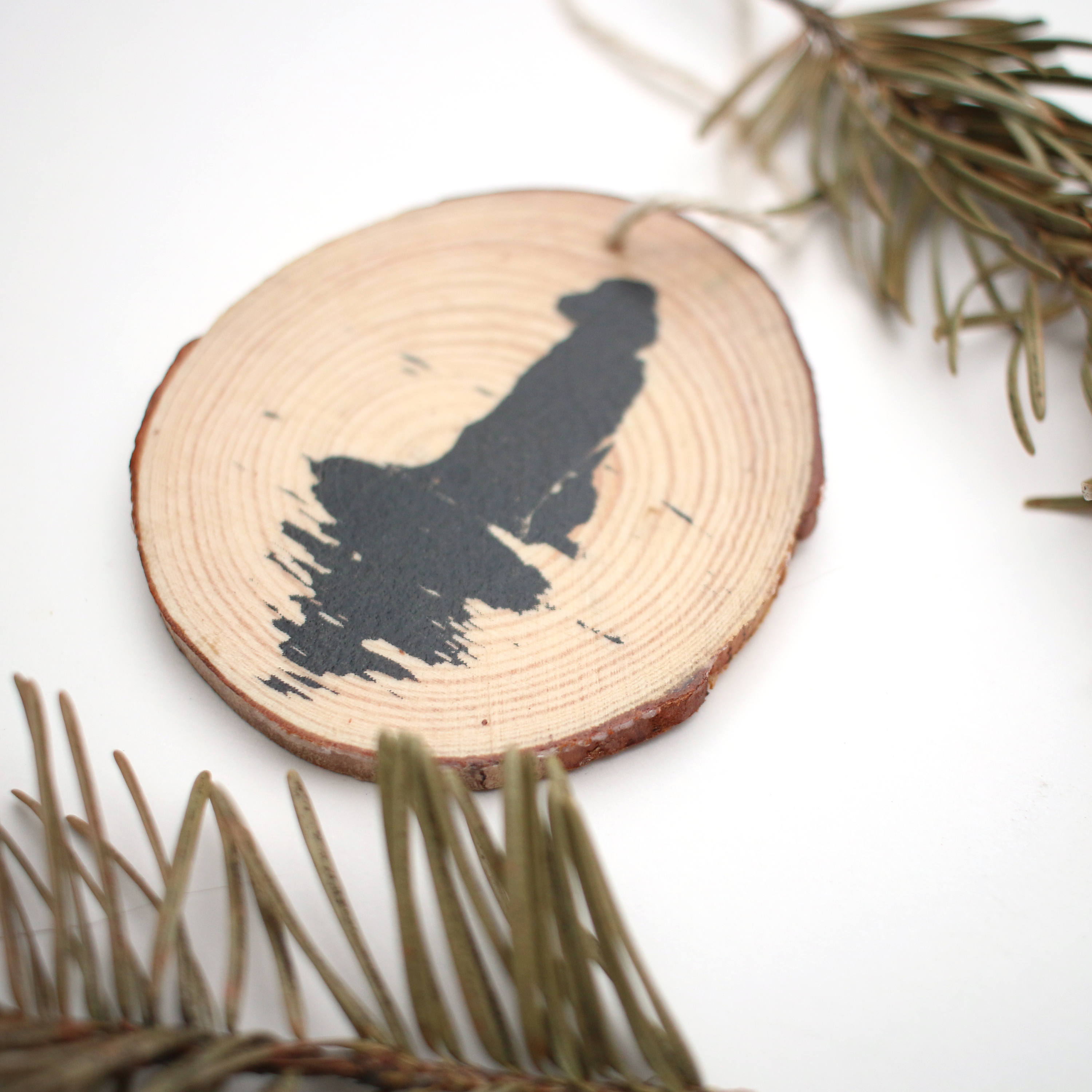 Dog Surfing Ornament, Wood Ornament, Christmas Gift, Christmas Tree ...