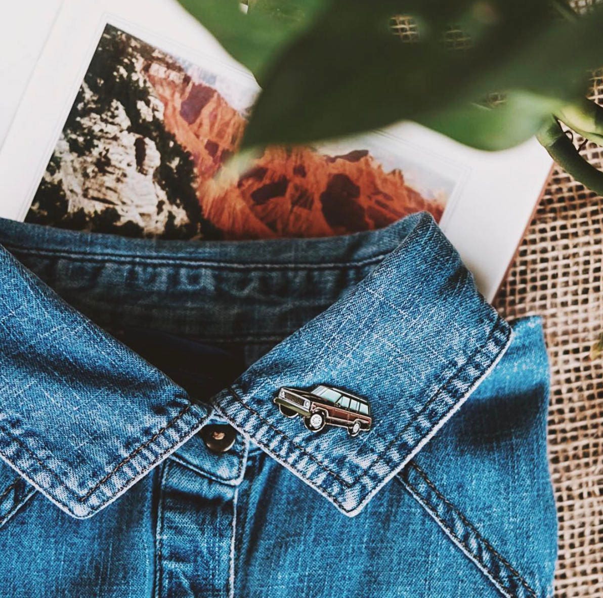 Weekend Wagon Lapel Pin Classic Wagoneer Wagon Station Wagin - Etsy