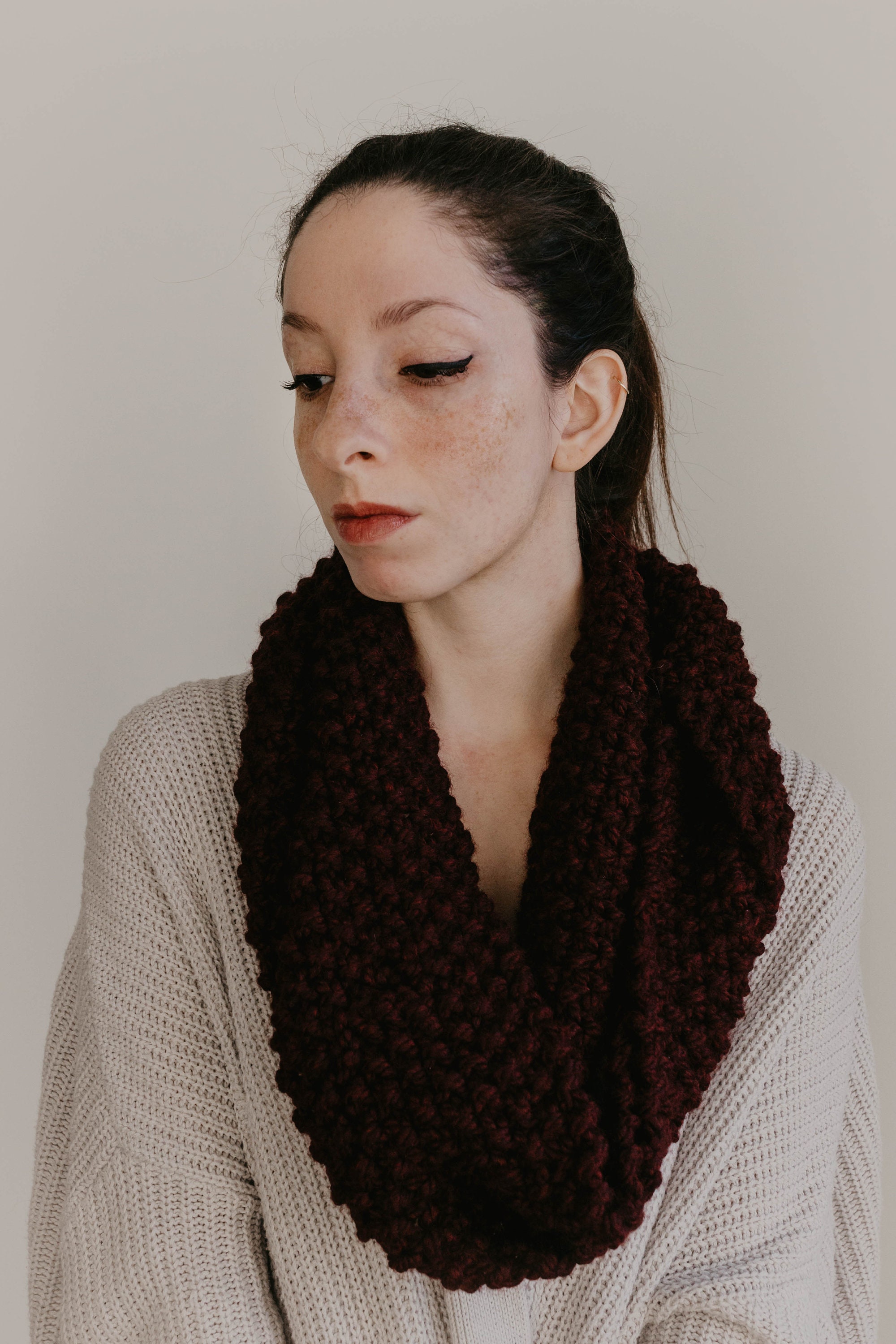 Beginner Knit Pattern | PDF | Knit Stitch Pattern, Infinity Scarf ...