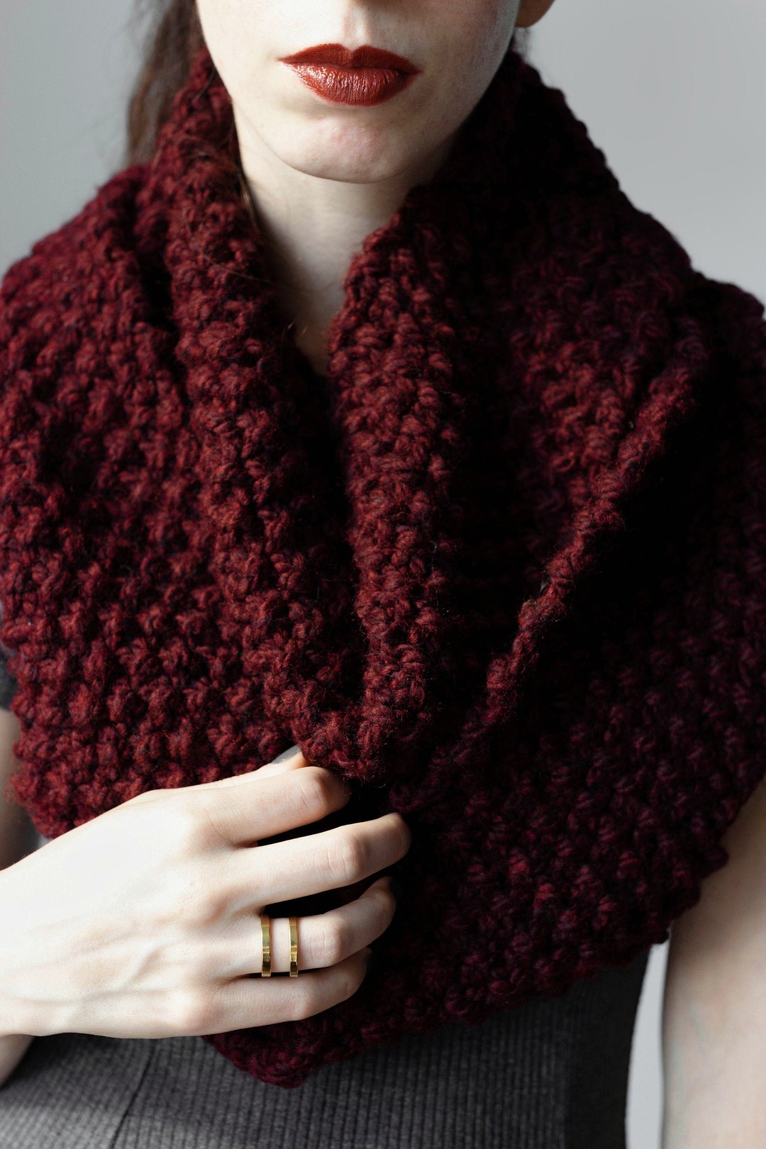 Beginner Knit Pattern | PDF | Knit Stitch Pattern, Infinity Scarf ...