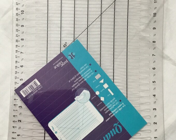 June Tailor Quarter Cut Slotted Ruler Quilt Fabric Quarter Cut Ruler by ...