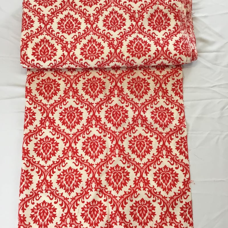 White With Red Fabric - Etsy