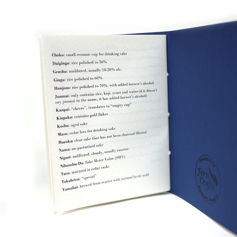 Sake Tasting Log Book - Etsy