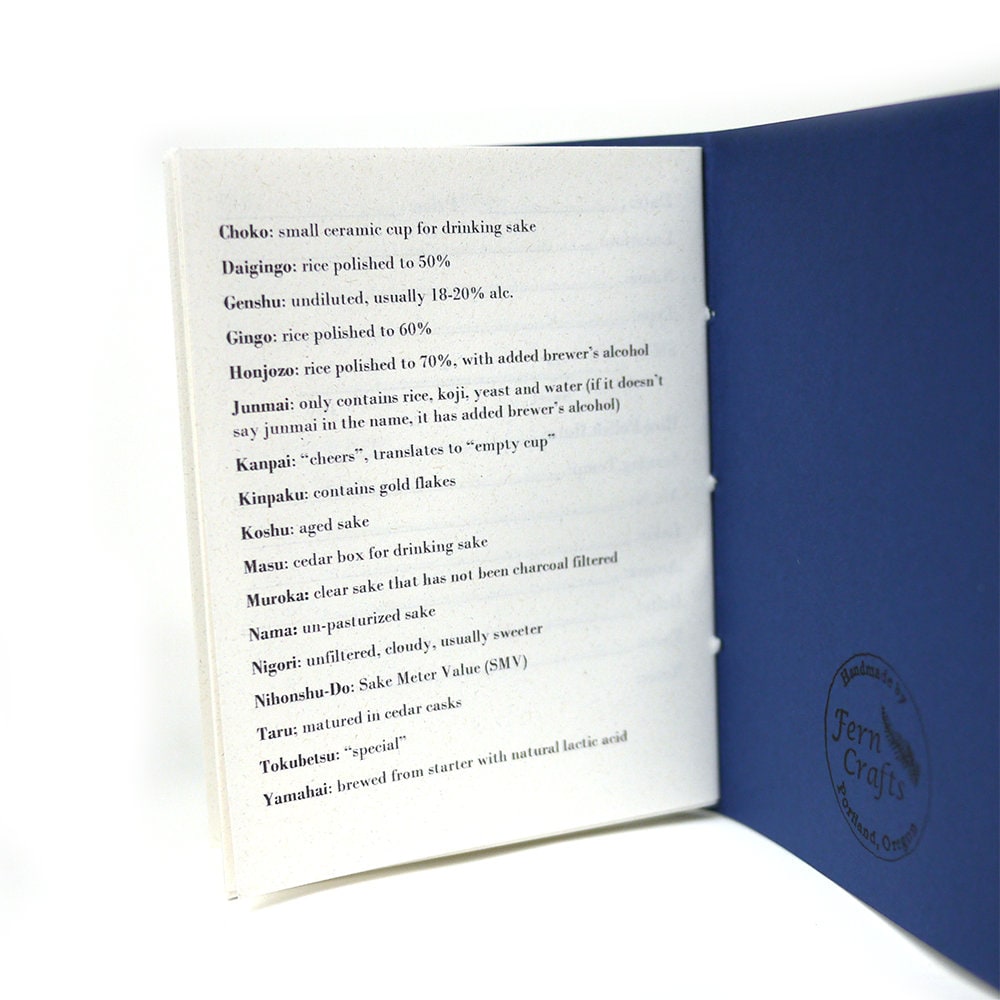 Sake Tasting Log Book - Etsy
