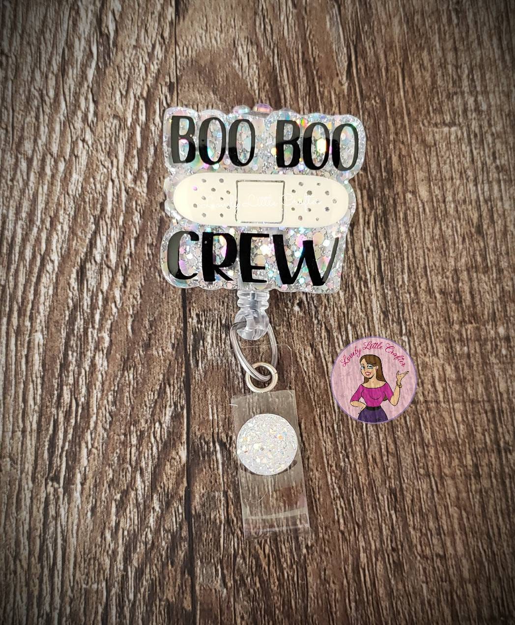 Boo boo crew badge reel school nurse reel medical badge | Etsy