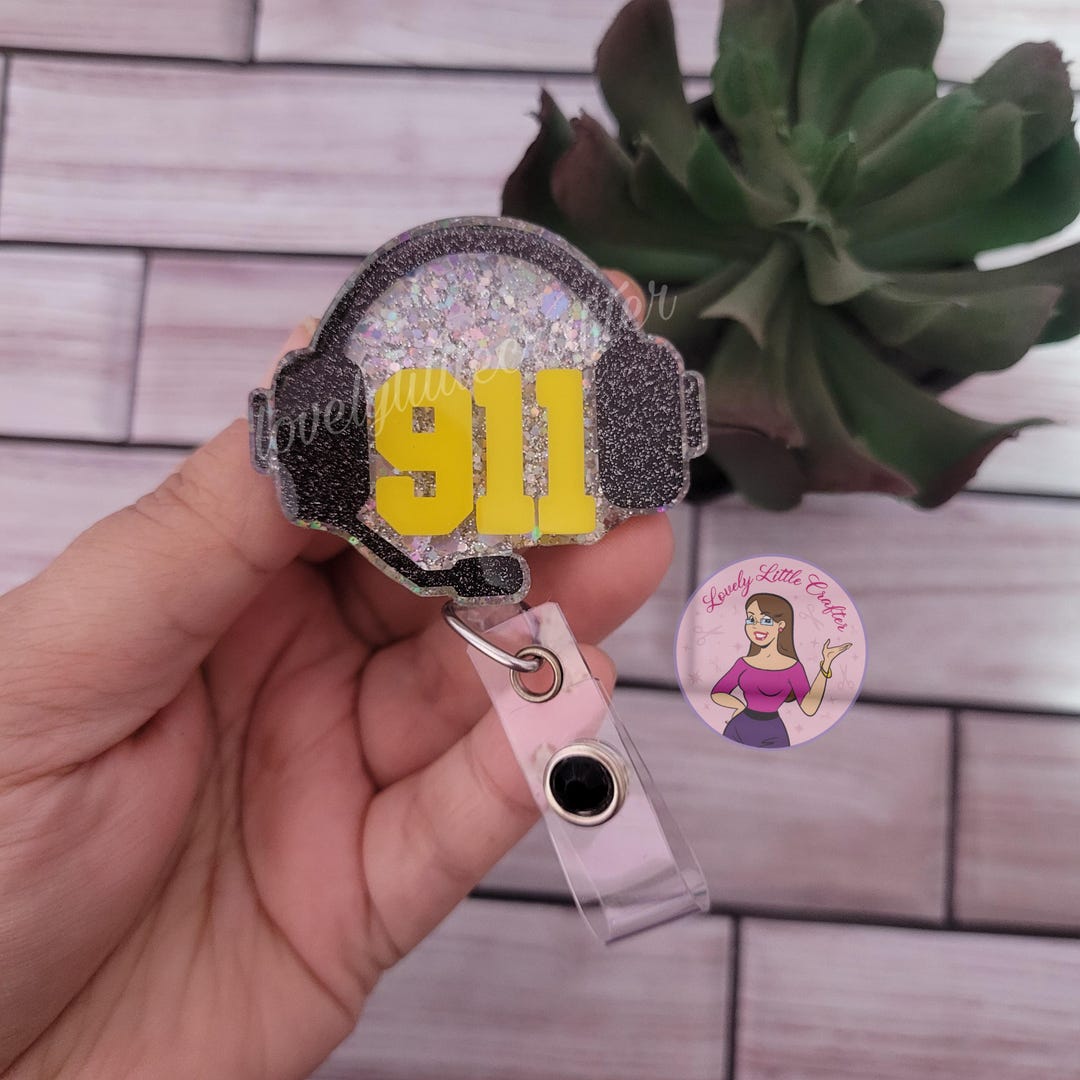 911 Operator Badge Reel, Emergency Badge Reel, Medical Badge Reel ...
