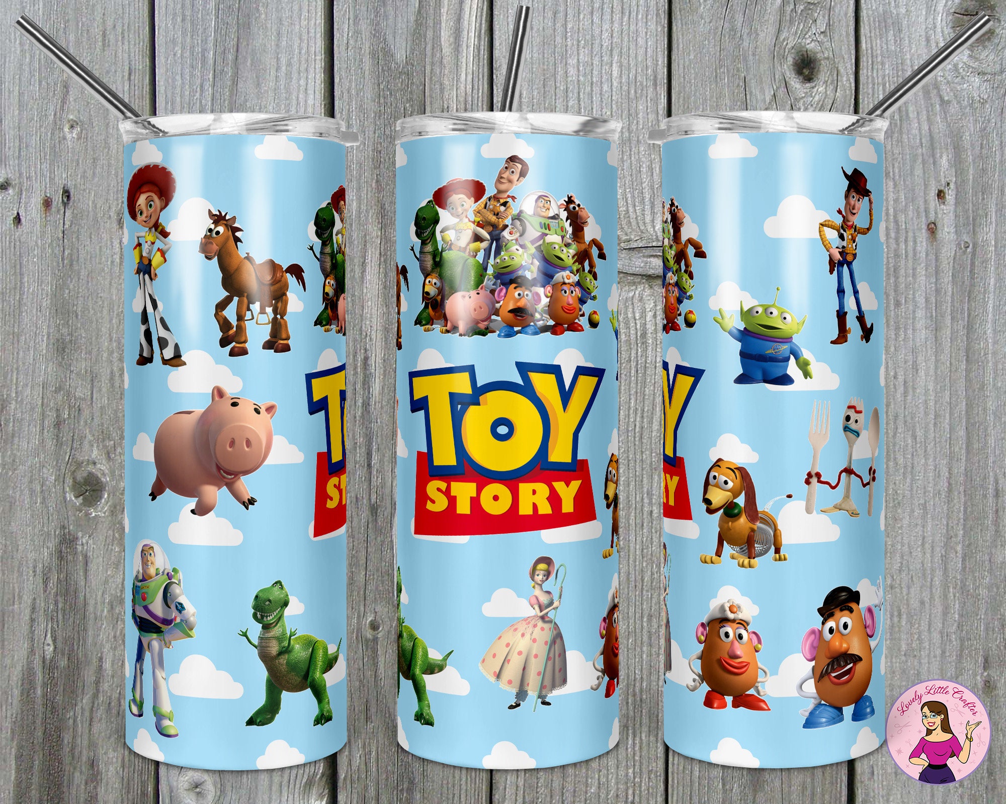 Skinny Tumbler Sublimation Template Toy Design for - Etsy