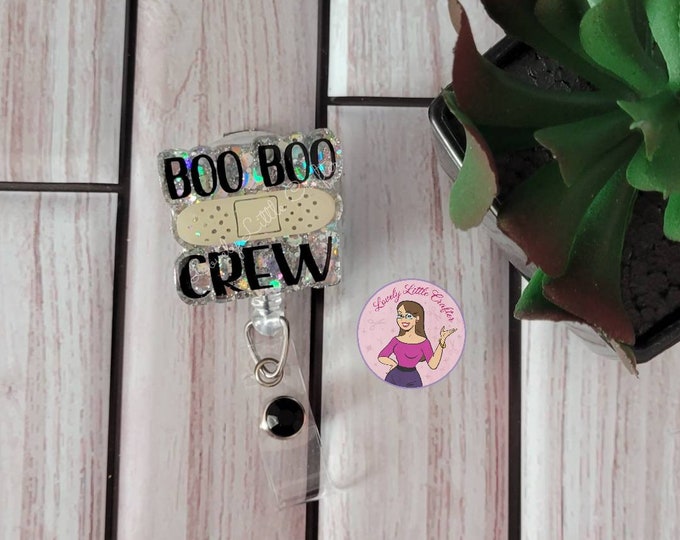 Boo Boo Crew Badge Reel, School Nurse Reel, Medical Badge Reel, Badge ...