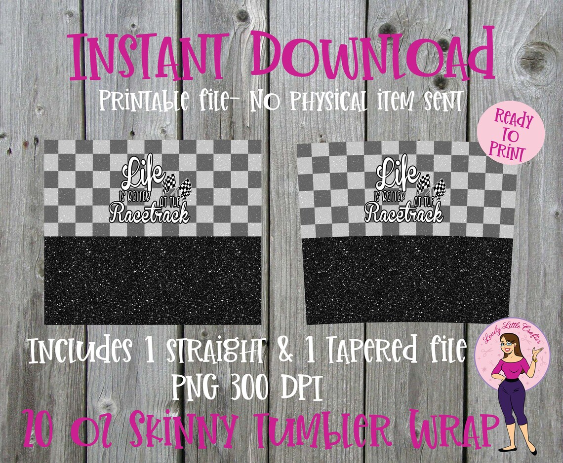 Racing Sublimation Tumbler Designs Race Tumbler Wrap 20oz - Etsy