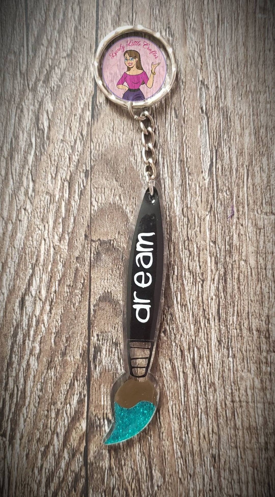 Paint Brush Keychain Art Keychain Artist Gift Art Teacher - Etsy