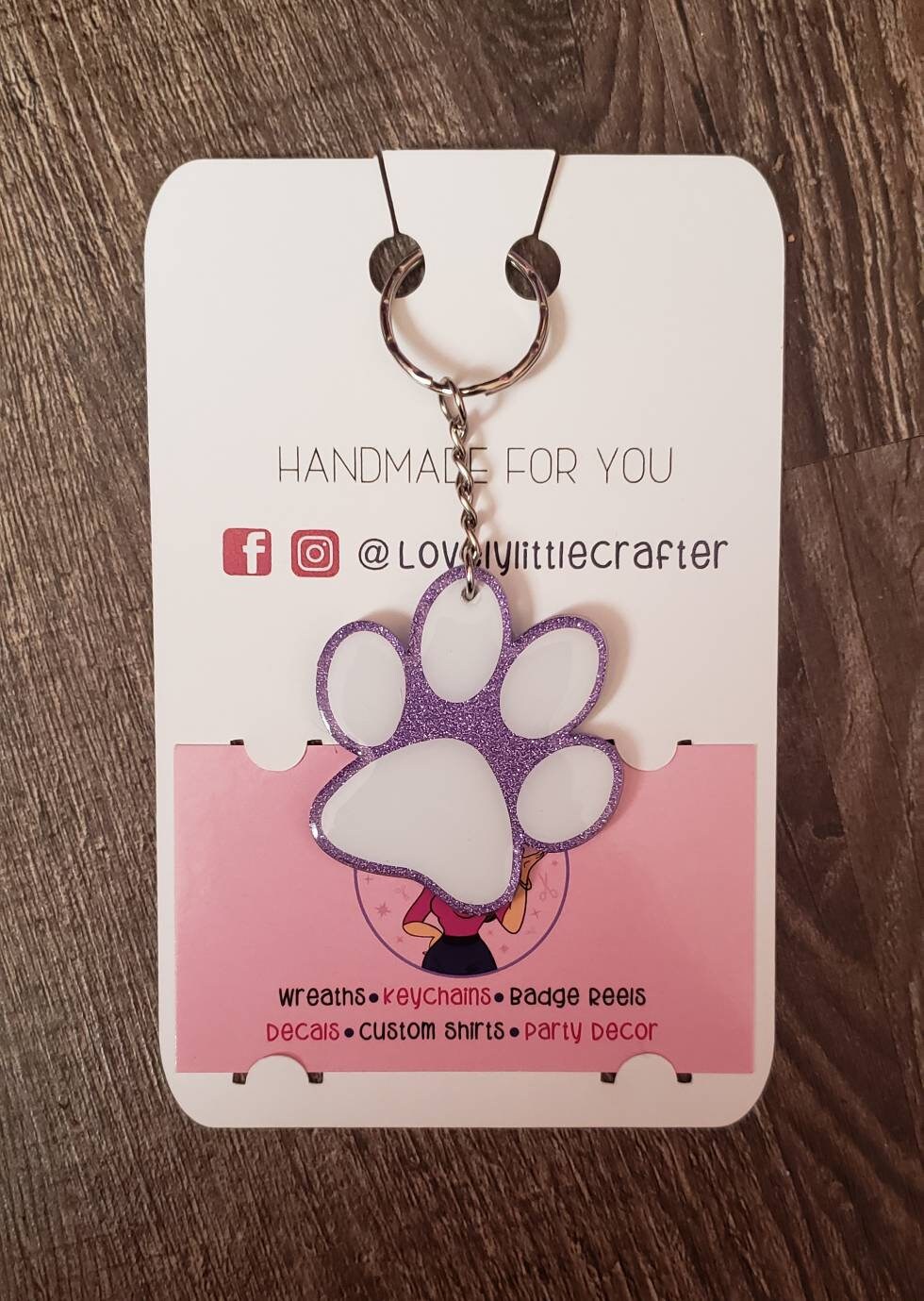 SVG Keychain Card, Keychain Packaging, Display Card With Buiness Card ...