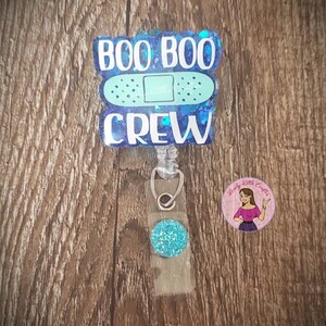 Boo Boo Crew Badge Reel School Nurse Reel Medical Badge | Etsy