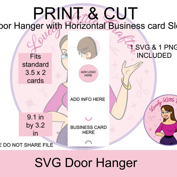 Door Hangers With Business Card Slot - Etsy
