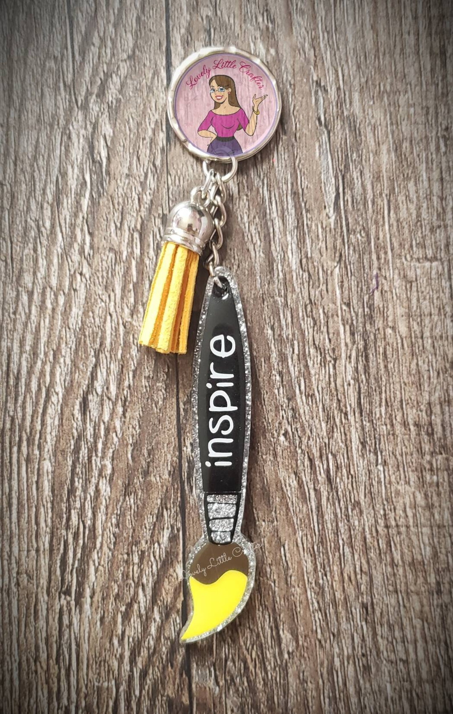 Paint Brush Keychain Art Keychain Artist Gift Art Teacher - Etsy