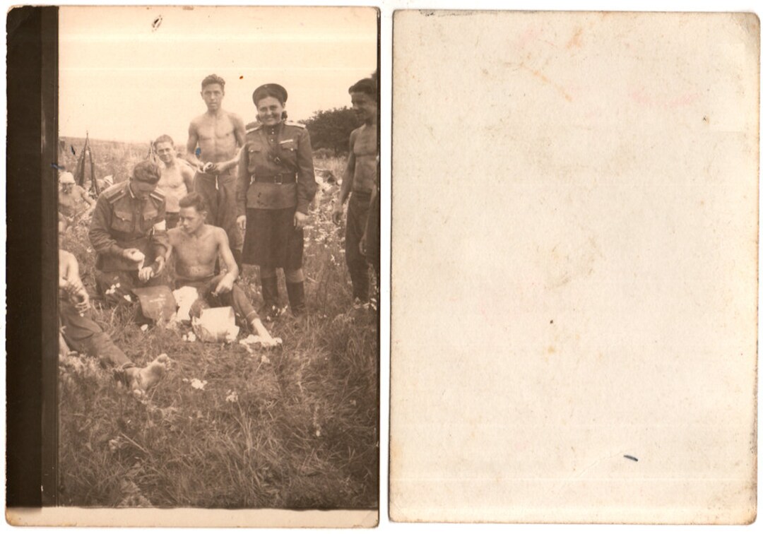 1940s Original 9x6cm Old Photo Photography Vintage Soviet Soldier Red ...