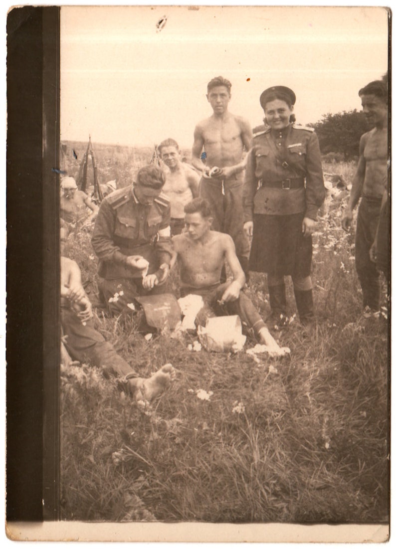 1940s Original 9x6cm Old Photo Photography Vintage Soviet Soldier Red ...