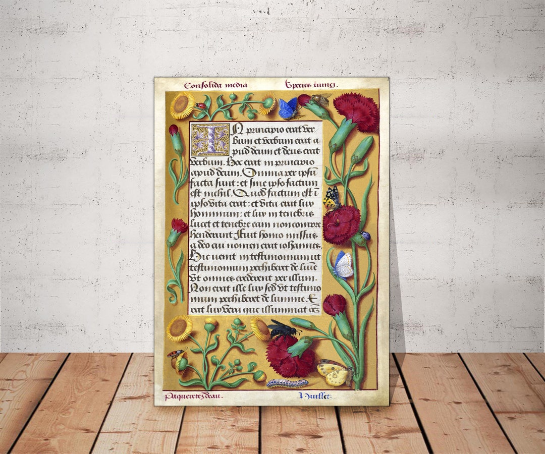 Medieval Art, Resurrection Easter Illuminated Manuscripts Wall Art ...