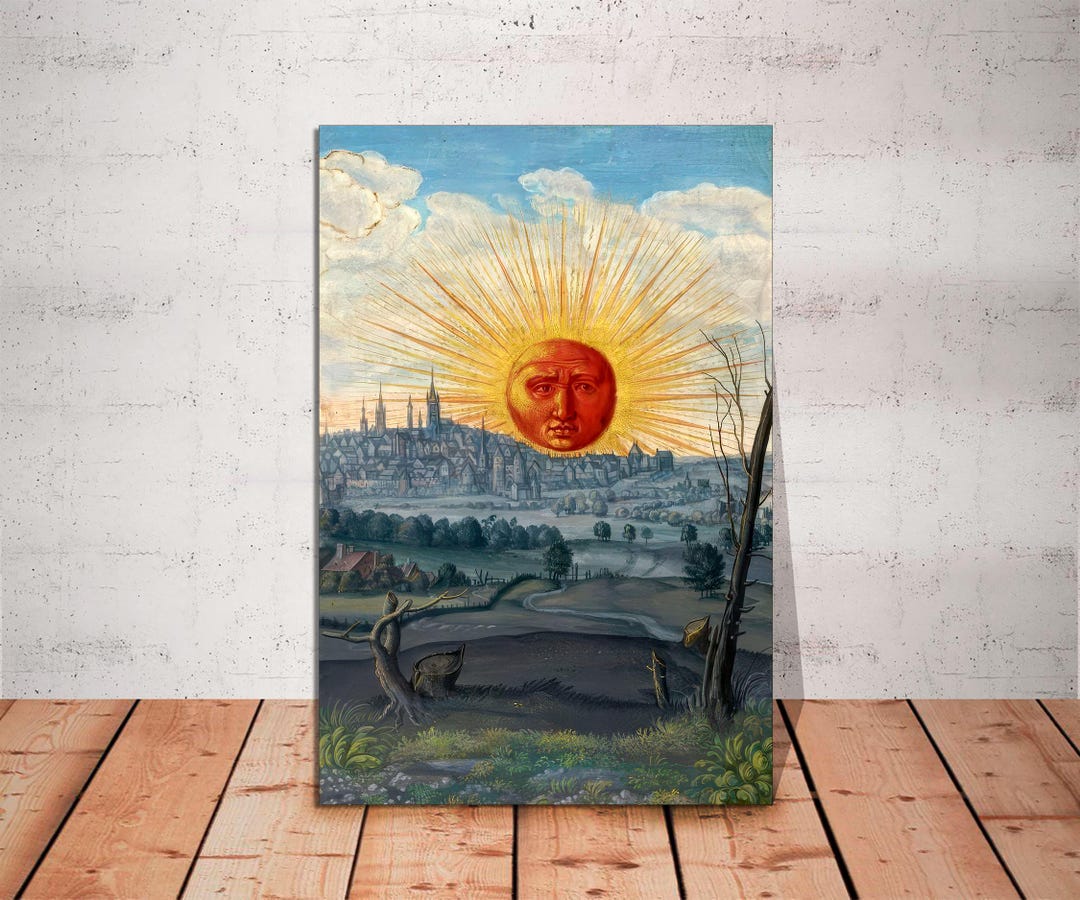 CANVAS Print Ready to Hang, Sun Rising Over the City From Splendor ...