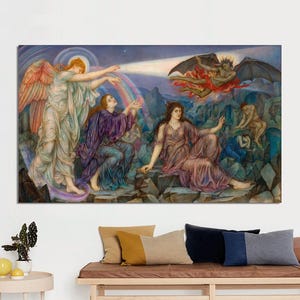 Evelyn De Morgan the Searchlight Art Print, Evelyn De Morgan Canvas ...