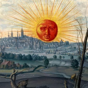 CANVAS Print Ready to Hang, Sun Rising Over the City From Splendor ...