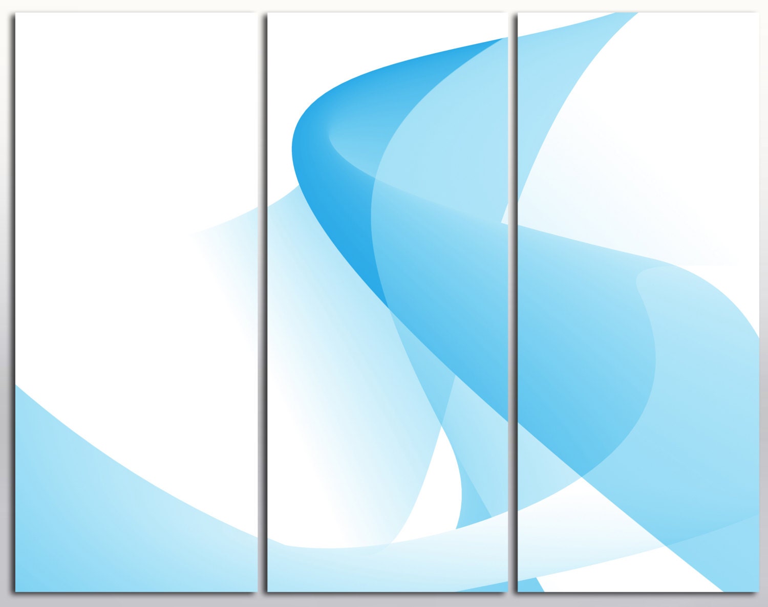 3 Panel Canvas Split Abstract Canvas Print. 1.5 Deep - Etsy