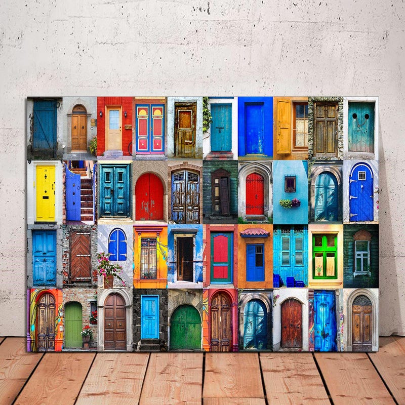 Colorful Doors Wall Art - Etsy