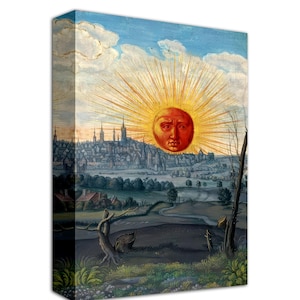 CANVAS Print Ready to Hang, Sun Rising Over the City From Splendor ...