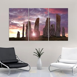 3 Panel Photograph Stonehenge London Famous Landmark.canvas Print, 1.5 ...