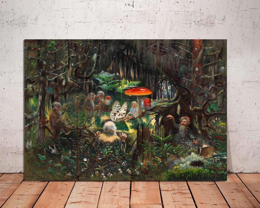 Torsten Wasastjerna Canvas Art: Vintage Goblincore Fairy Tale Print - Etsy