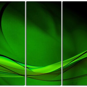 3 Panel Canvas, Split Abstract Canvas Print. 1.5 Deep Frames. Digital ...