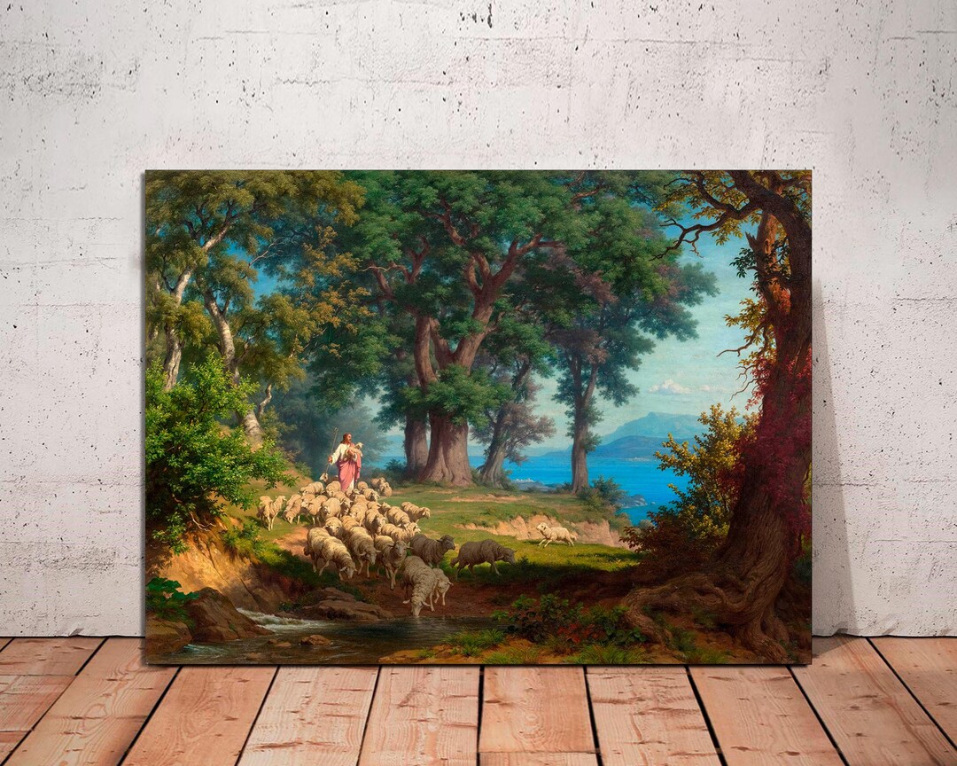 The Good Shepherd Canvas Print: Robert Zund, Christian Art Ready to Hang - Etsy