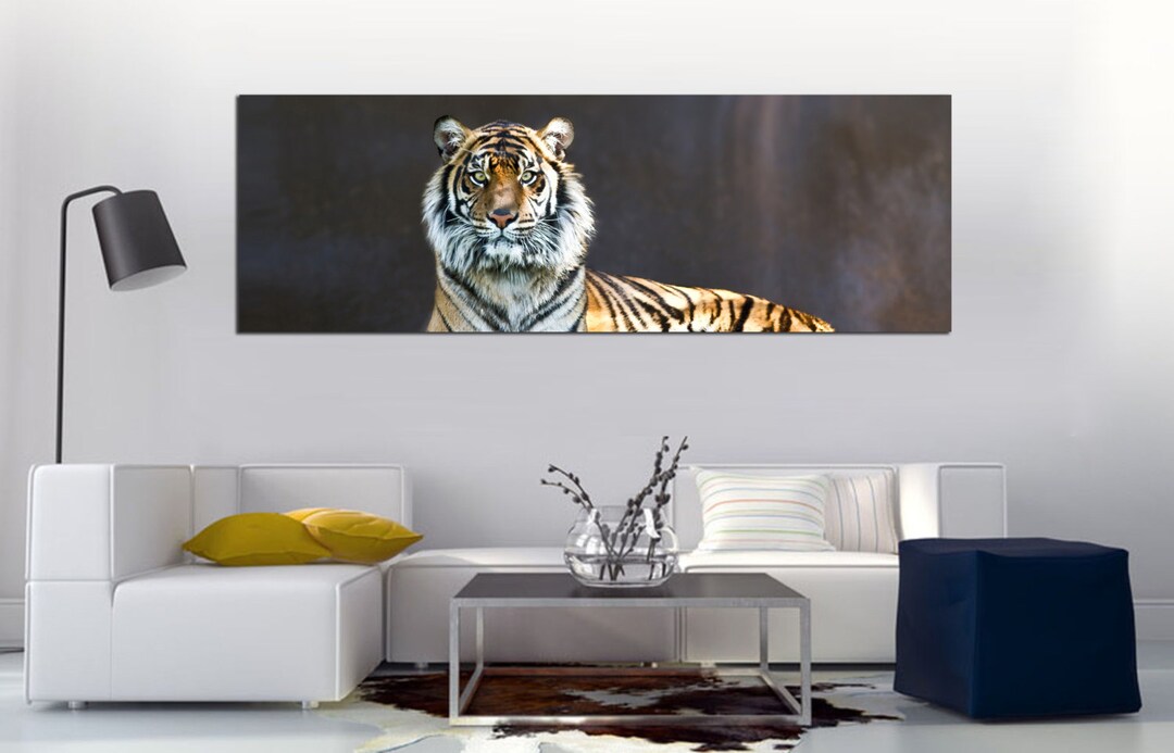 Tiger Canvas Wildlife Photography Shot Printed on a Canvas. Stretched ...