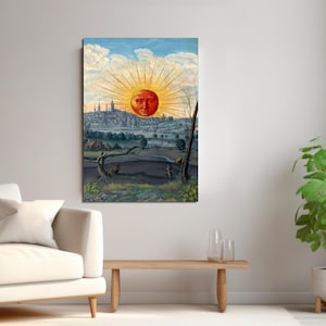 CANVAS Print Ready to Hang, Sun Rising Over the City From Splendor ...