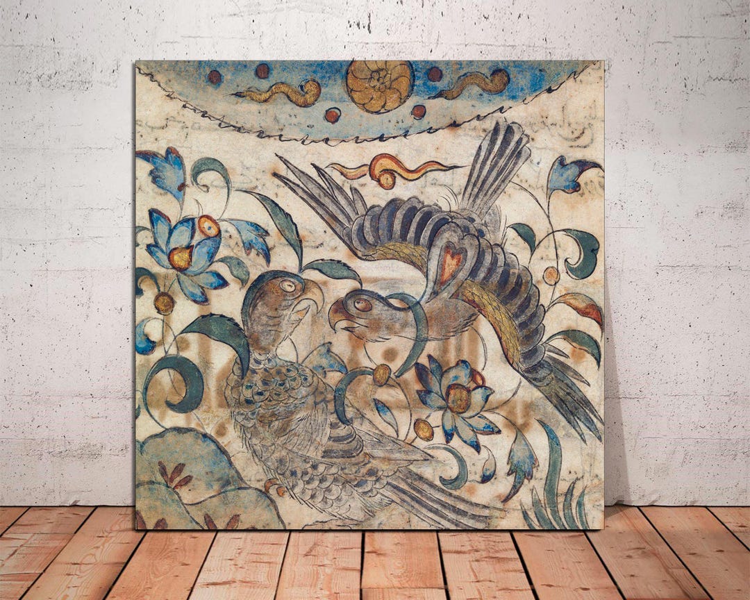 Medieval Eagles Canvas Print: Vintage Golden Eagle Wall Art - Etsy