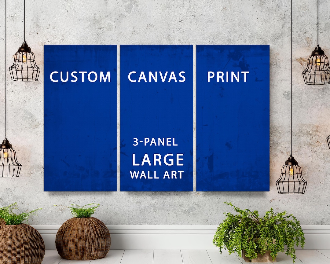 Personalized Photo Canvas Triptych: 3-panel Custom Wall Art - Etsy