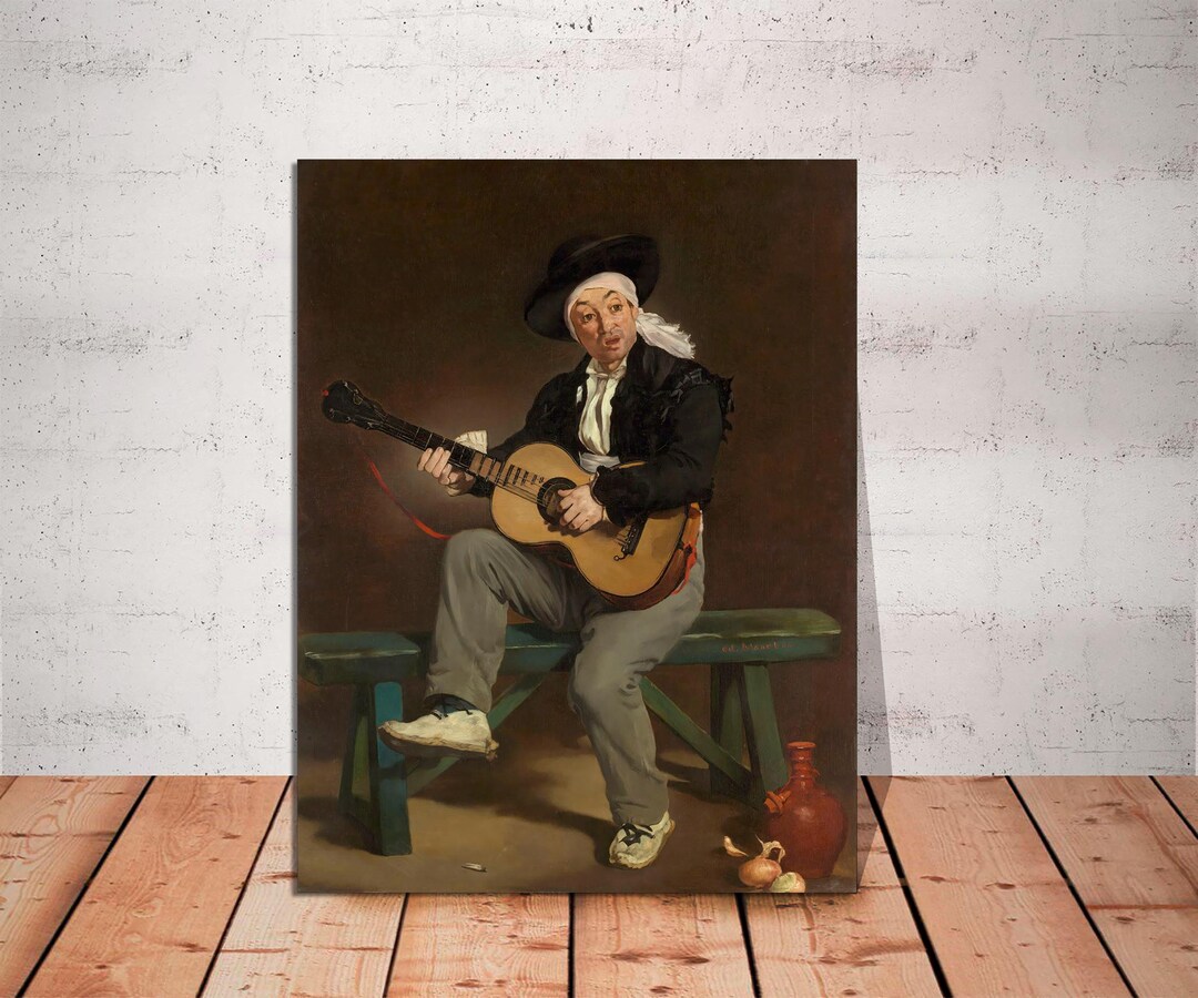 Manet the Spanish Singer Canvas Art: Ready to Hang - Etsy