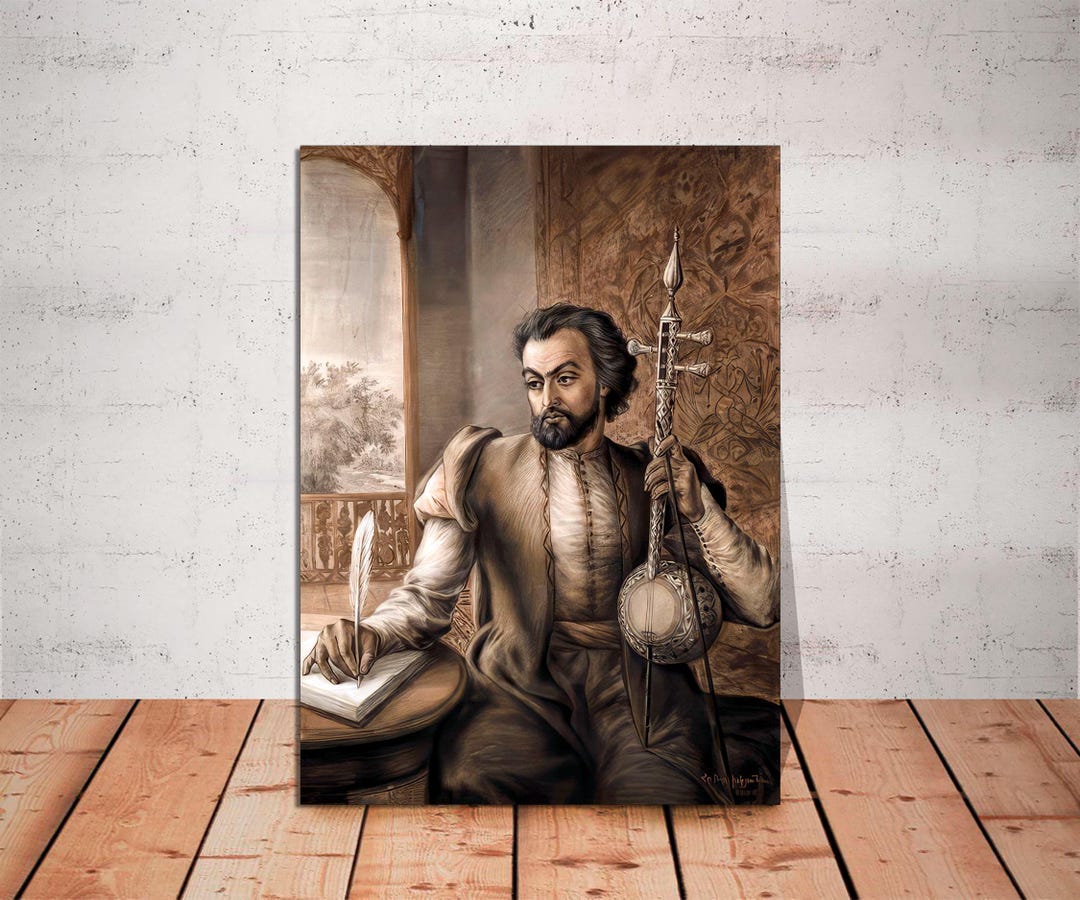 Portrait of Sayat Nova, Canvas Wall Art, Armenian Wall Art, Armenian ...