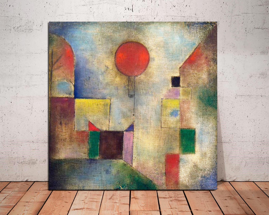 Paul Klee - Red Balloon, Vintage Classic Abstract Art, Cafe Art, Bar ...