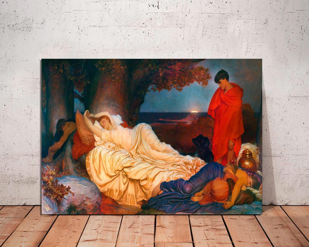 Cymon and Iphigenia Canvas Art Print: Frederic Lord Leighton Giclee - Etsy