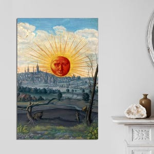 CANVAS Print Ready to Hang, Sun Rising Over the City From Splendor ...